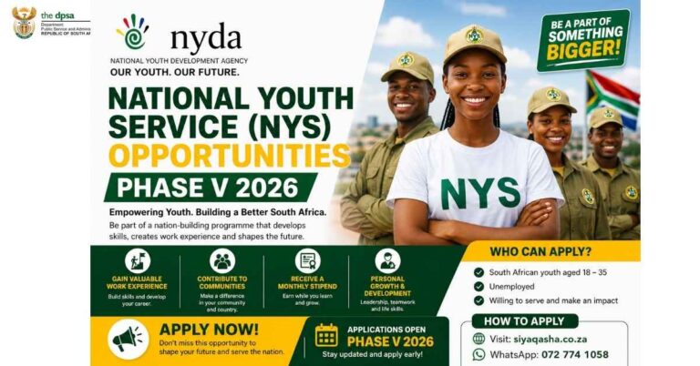 Nys Phase V Opportunities for South African Youth in 2026